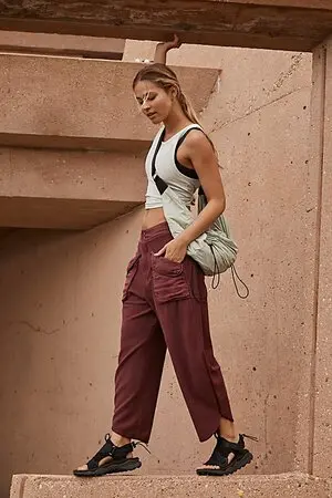 Free People Timko Pants Oxblood