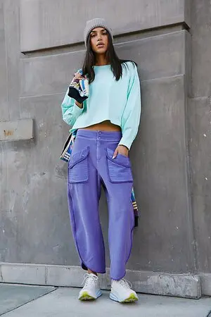 Free People Timko Pants Purple