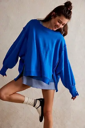 Free People We The Free Camden Sweatshirt Lake Victoria