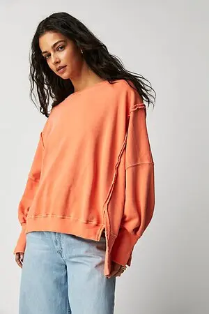 Free People Scoop Neck Sweatshirts Hoodies For Women