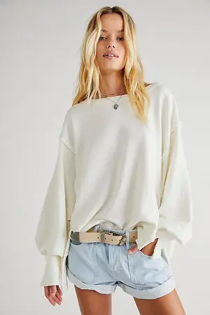 Free People Scoop Neck Sweatshirts Hoodies For Women