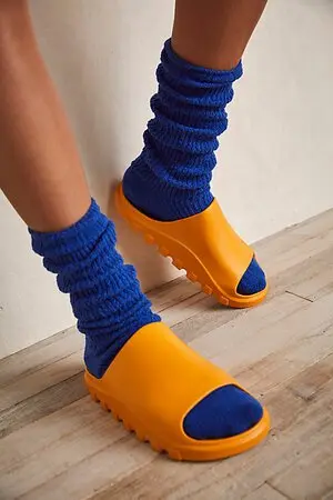 Free People Slouch Socks Electric Blue