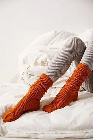 Free People Slouch Socks Ginger