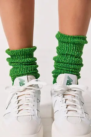 Free People Slouch Socks Green