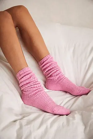 Free People Slouch Socks Pink