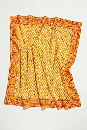 Free People Lotus Paisley Print Bandana - Caramel Combo
