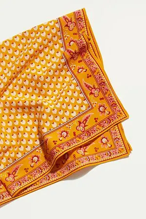 Free People Lotus Paisley Print Bandana - Caramel Combo