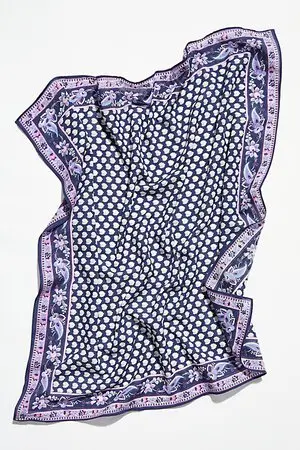 Free People Lotus Paisley Print Bandana - Indigo