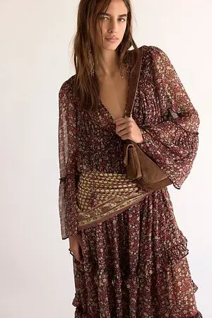 Free People Lotus Paisley Print Bandana Multicolor