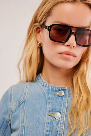 Free People Royal Polarized Sunglasses - Cocoa