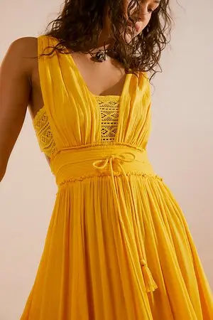 Free People Santa Maria Maxi Dress Citrus Ave