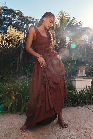 Free People Santa Maria Maxi Dress Desert Topaz