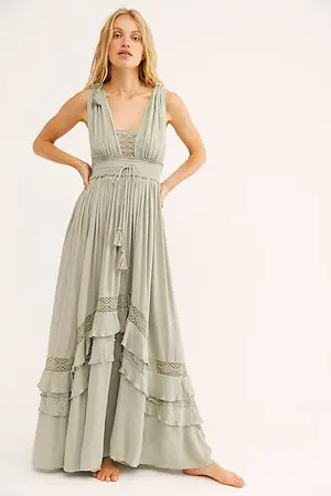 Free People Santa Maria Maxi Dress Mermaid Dream