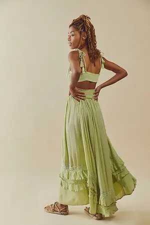 Free People Santa Maria Maxi Dress Misty Path