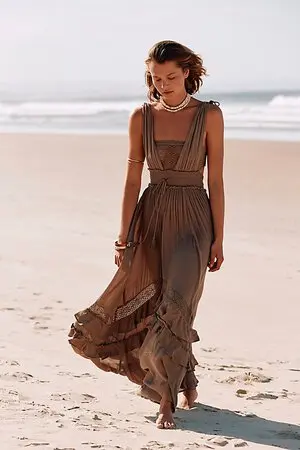 Free People Santa Maria Maxi Dress Pelican