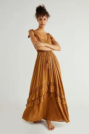 Free People Santa Maria Maxi Dress Pony Tail
