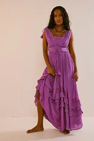 Free People Santa Maria Maxi Dress Radiant Orchid