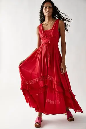 Free People Santa Maria Maxi Dress Talking Roses