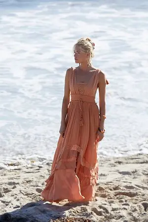 Free People Santa Maria Maxi Dress Wood Chimes