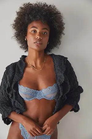 Only Hearts So Fine Lace Underwire Bra Blu Smoke