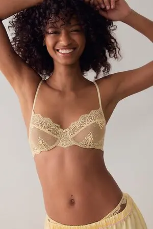 Only Hearts So Fine Lace Underwire Bra Buttercup