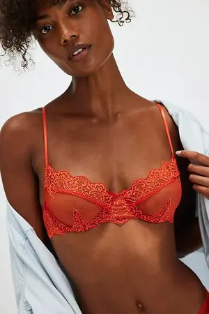 Only Hearts So Fine Lace Underwire Bra Sunset