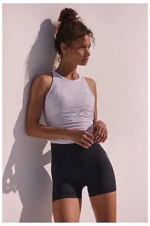 Free People FP Movement Good Karma Running Shorts Noir Délavé