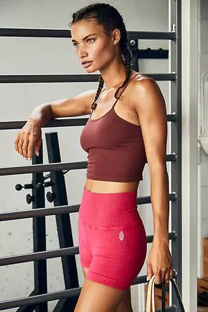 Free People FP Movement Good Karma Running Shorts Punch