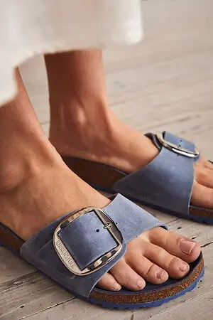 BIRKENSTOCK Birkenstock Madrid Big Buckle Sandals Dusty Blue