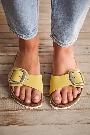 BIRKENSTOCK Birkenstock Madrid Big Buckle Sandals Popcorn Nubuck