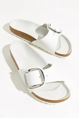 BIRKENSTOCK Birkenstock Madrid Big Buckle Sandals White