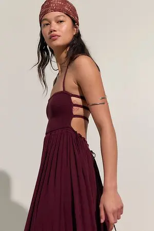 Free People Extratropical Maxi Dress Decadent
