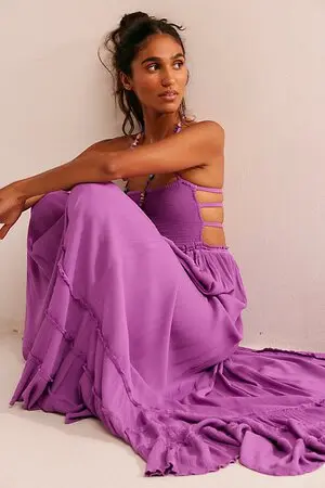 Free People Extratropical Maxi Dress Radiant Orchid