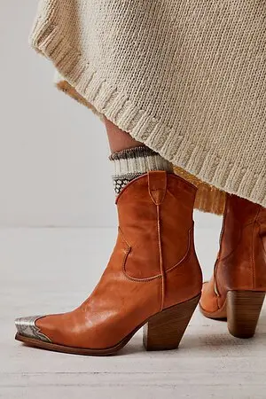 Free People Brayden Western Boots - Tan