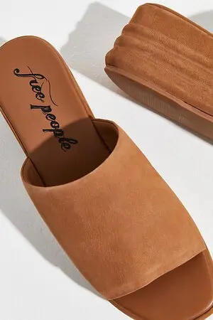 Free People Harbor Flatform Sandals - Tan