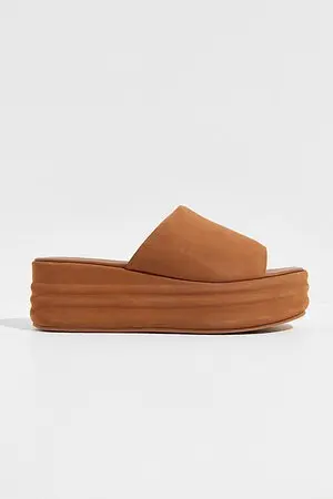 Free People Harbor Flatform Sandals - Tan