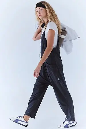 Free People Hot Shot Onesie - Black