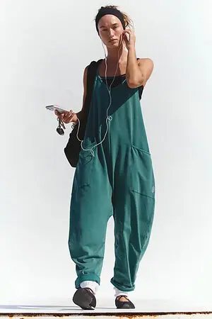 Free People Hot Shot Onesie - Evergreen