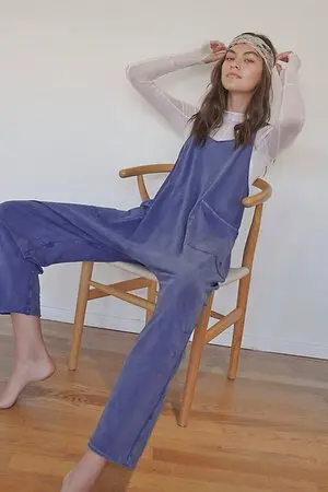 Free People Hot Shot Onesie French Navy