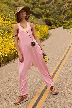 Free People Hot Shot Onesie Prism Pink