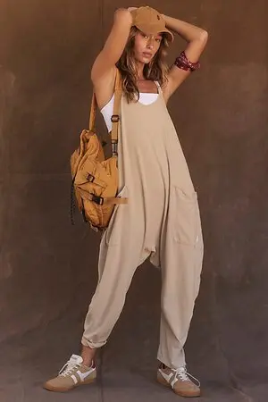 Free People Hot Shot Onesie Sesame