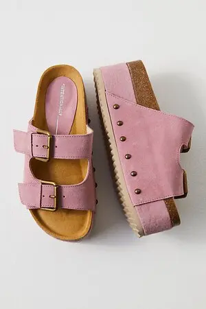 Intentionally Blank Rule Breaker Flatform Sandals Pink