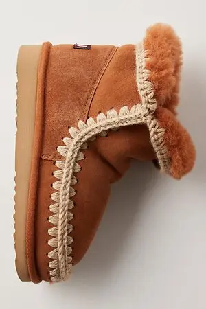Mou Glacier Ankle Boots Caramel Coffee