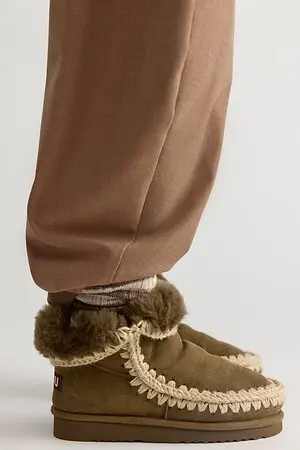 Mou Glacier Ankle Boots - Olive