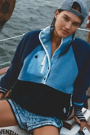 Free People Hit The Slopes Colorblock Pullover