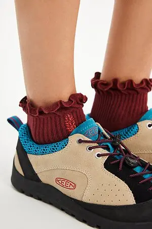 Free People Classic Ruffle Socks - Nutshell