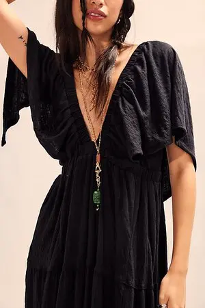 Free People La La Maxi Dress - Black