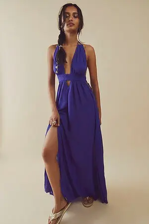 Free People Look Into The Sun Maxi Dress Canyon Iris