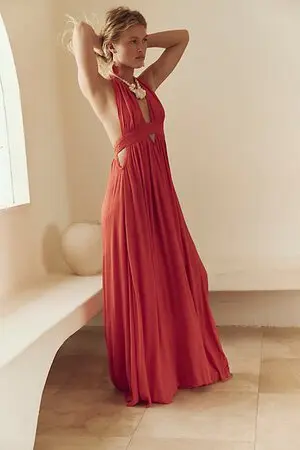 Free People Look Into The Sun Maxi Dress Ginger