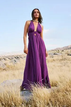 Free People Look Into The Sun Maxi Dress Phlox